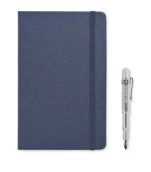 MOLESKINE Le Duo Ecriture Fountain Pen And Notebook Set - Silver