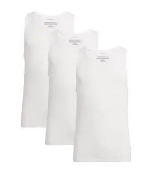 Calvin Klein Stretch Cotton-blend Sleeveless Shirts