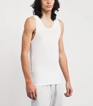 Calvin Klein Stretch Cotton-blend Sleeveless Shirts