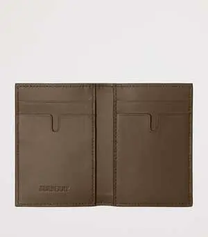 Burberry Check Folding Card Holder - Beige