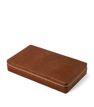 Aerin Leather Enzo Travel Chess Set