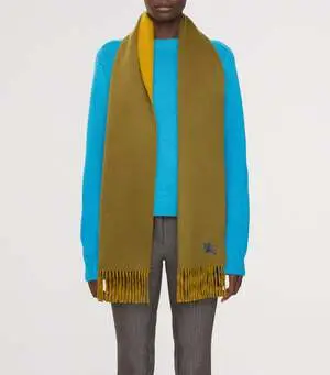 Burberry Cashmere Reversible Ekd Scarf