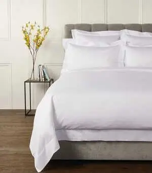 CELSO DE LEMOS Amanda King Fitted Sheet - White