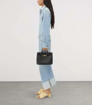 Bottega Veneta Small Andiamo Top-handle Bag - Grey
