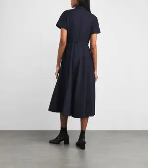 ME+EM Drawstring Shirt Midi Dress