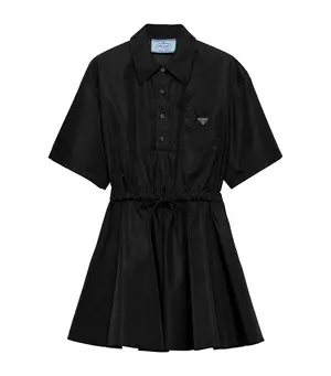 Prada Re-nylon Mini Dress - Black