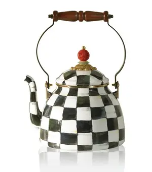 MACKENZIE-CHILDS 3 Quart Tea Kettle - Black