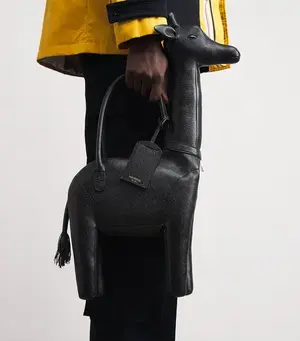 Thom Browne Leather Giraffe Top-handle Bag