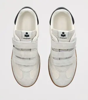 Isabel Marant Étoile Leather Beth Logo Sneakers - White