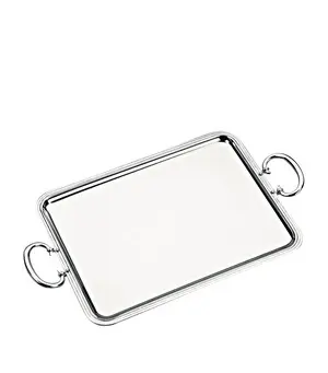 Christofle Plated Albi Handled Tray - Silver