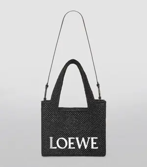 Loewe X Paula's Ibiza Medium Font Tote Bag - Black