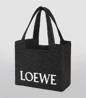 Loewe X Paula's Ibiza Medium Font Tote Bag - Black