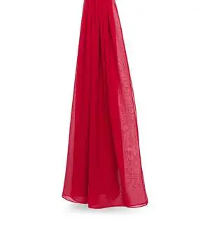 Max Mara Silk Scarf Red
