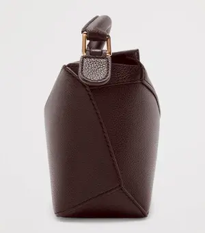 Loewe Mini Leather Puzzle Top-handle Bag - Brown