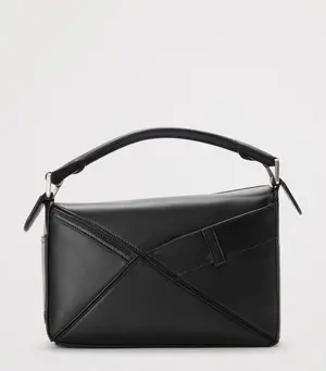 Loewe Small Puzzle Panta Top-handle Bag - Black