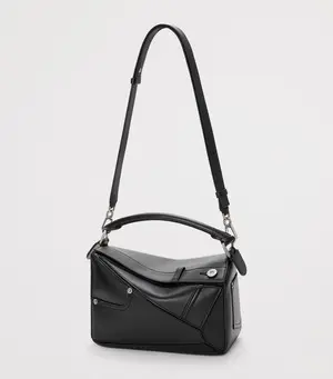 Loewe Small Puzzle Panta Top-handle Bag - Black