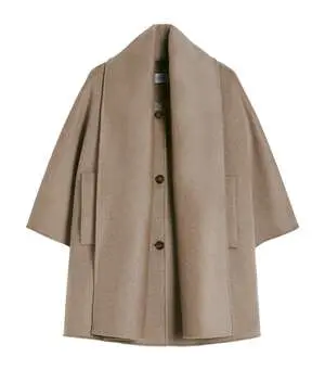 Max Mara Cashmere Scarf Cape - Brown