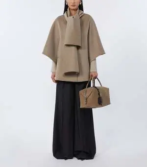 Max Mara Cashmere Scarf Cape - Brown