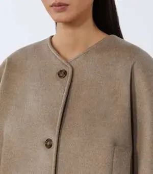 Max Mara Cashmere Scarf Cape - Brown