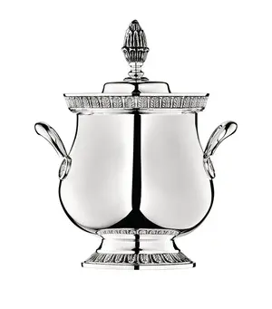 Christofle Plated Malmaison Covered Sugar Bowl - Silver