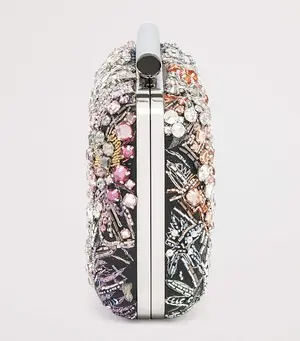 Alexander McQueen Leather T-bar Box Clutch