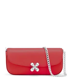 Alexander McQueen Small Skull Flower Cross-body Bag - Red