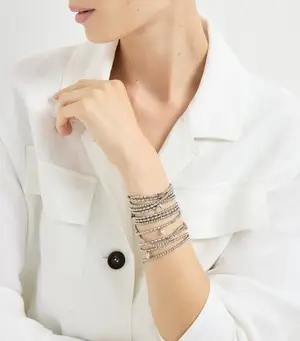 Brunello Cucinelli Sterling Silver Wrap Bracelet