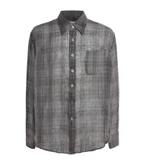 Our Legacy Cotton-blend Check Above Shirt