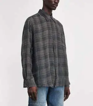 Our Legacy Cotton-blend Check Above Shirt