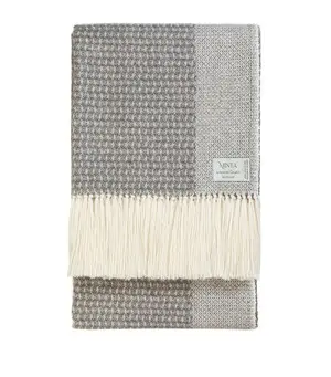 ARAMINTA CAMPBELL Alpaca-blend Willow Throw - Grey