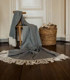 ARAMINTA CAMPBELL Alpaca-blend Woodland Inkcap Throw
