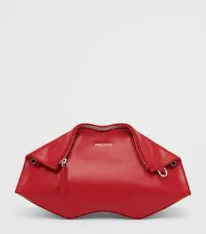 Alexander McQueen Leather Manta Clutch