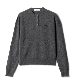 Miu Miu Button Detailed Sweaters For Women