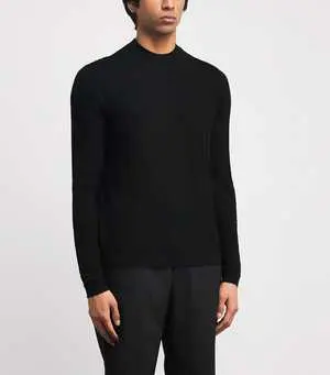 Emporio Armani Virgin Wool Jacquard Sweater