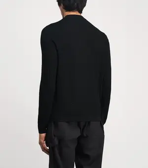 Emporio Armani Virgin Wool Jacquard Sweater