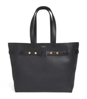 Thom Browne Leather Cabas Tote