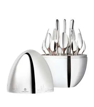 Christofle Mood New York 24-piece -plated Flatware Set - Silver