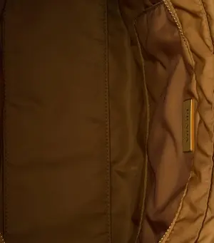 Prada Large Re-nylon And Leather Explore Shoulder Bag - Brown