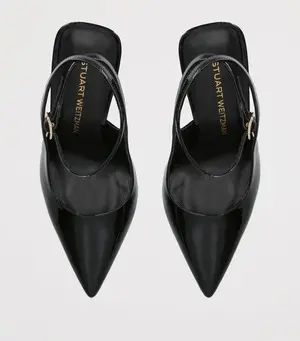STUART WEITZMAN Patent Leather Vinnie Pumps 100