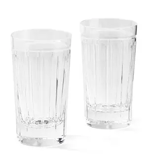 Ralph Lauren Crystal Coraline Highball Glasses - Clear