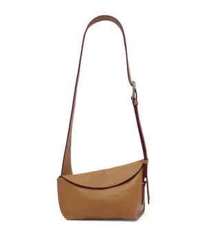 Alexander McQueen Leather Sling Cross-body Bag With T-bar - Brown