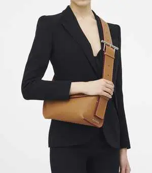 Alexander McQueen Leather Sling Cross-body Bag With T-bar - Brown