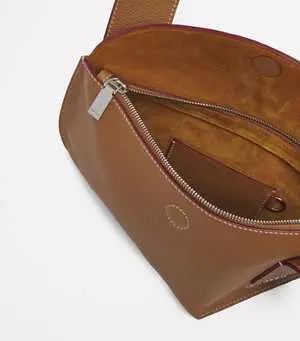 Alexander McQueen Leather Sling Cross-body Bag With T-bar - Brown