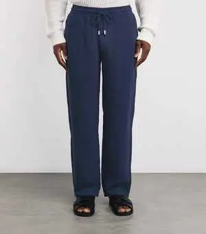 Vilebrequin Linen Drawstring Trousers - Navy