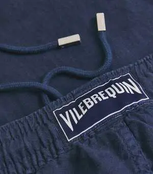 Vilebrequin Linen Drawstring Trousers - Navy