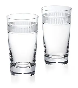 Ralph Lauren Crystal Langley Highball Tumblers - Clear