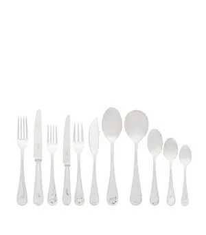 CARRS SILVER English Reed And Ribbon -plated 84-piece Set - Silver