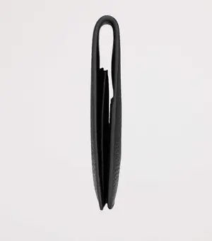 Saint Laurent Leather Monogram Passport Holder