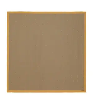Saint Laurent Silk Geometric Print Scarf - Beige