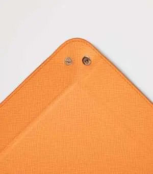 Smythson Large Panama Rectangular Trinket Tray - Orange